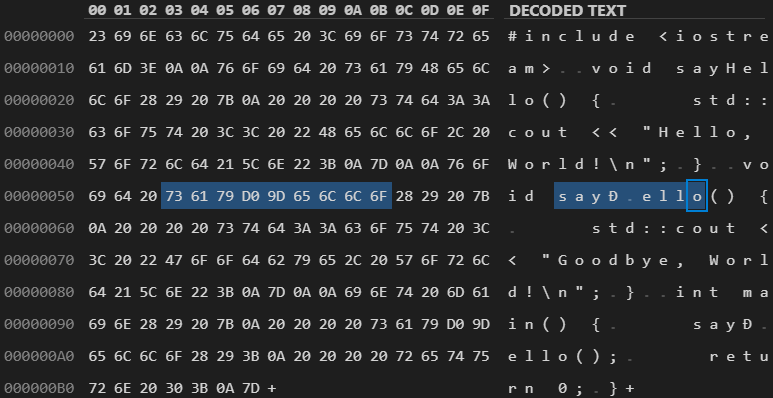 Trojan Source attack for introducing invisible vulnerabilities