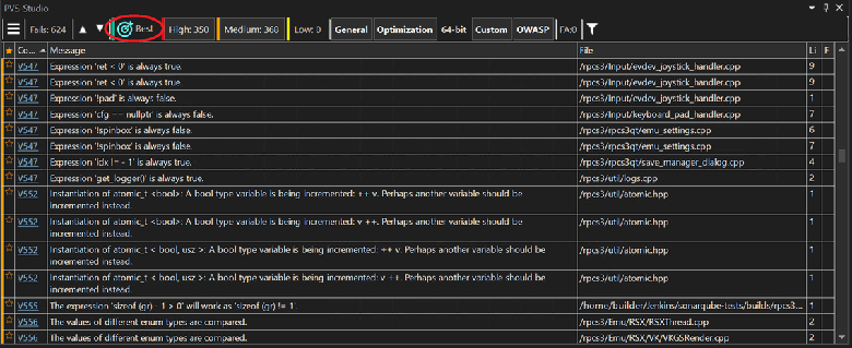 PVS-Studio and RPCS3: the best warnings in one click