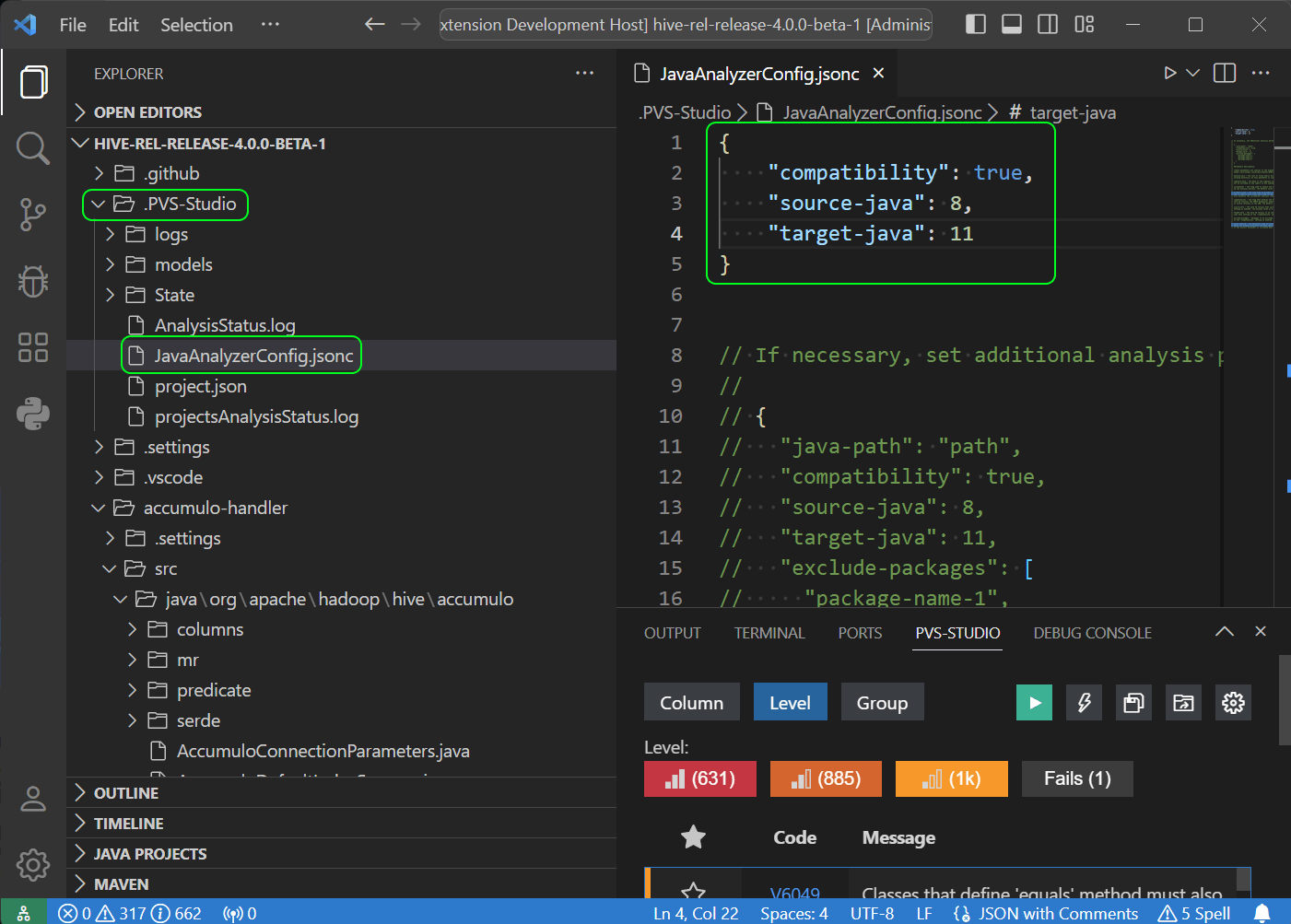 PVS-Studio extension for Visual Studio Code: searching for errors in Java code