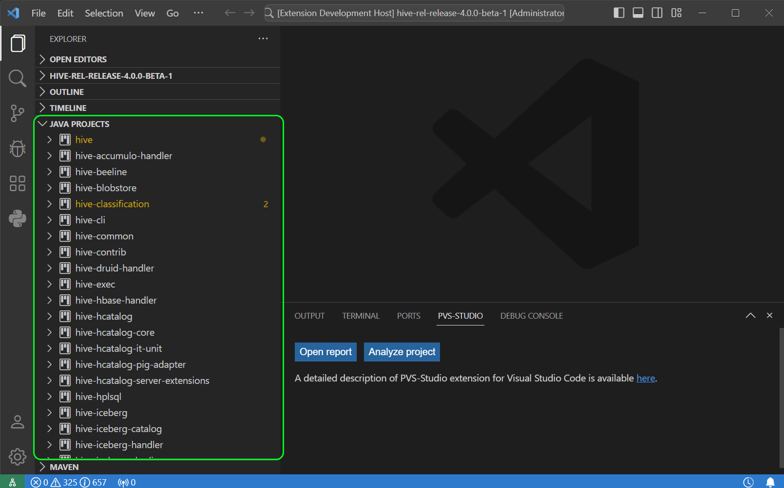 PVS-Studio extension for Visual Studio Code: searching for errors in Java code