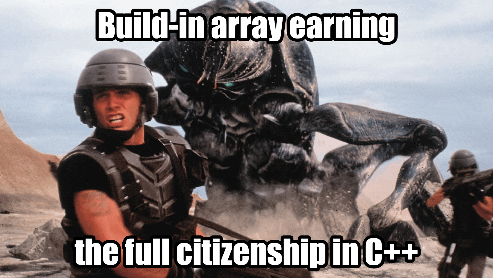 I _____ hate arrays in C++!