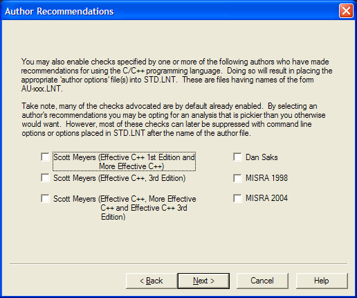 Установка PC-Lint и его использование в Visual Studio 2005
