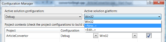 Lesson 4. Creating the 64-bit configuration