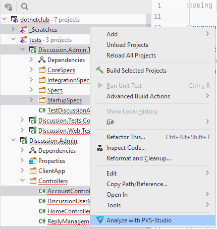 Using PVS-Studio with JetBrains Rider and CLion
