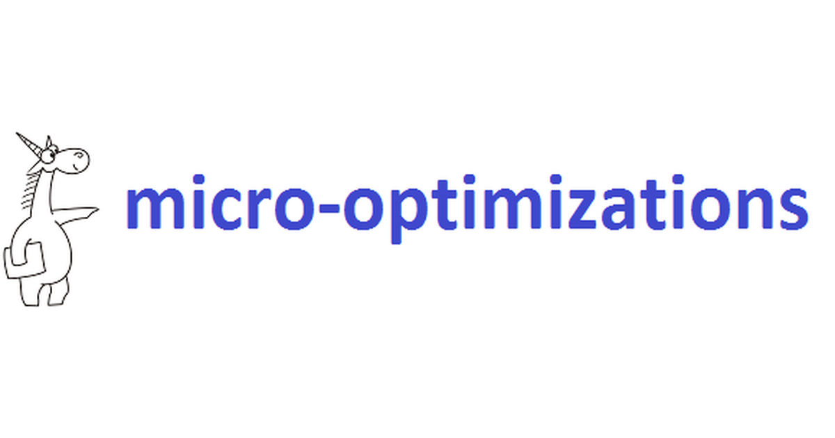 Exploring Microoptimizations Using Tizen Code as an Example