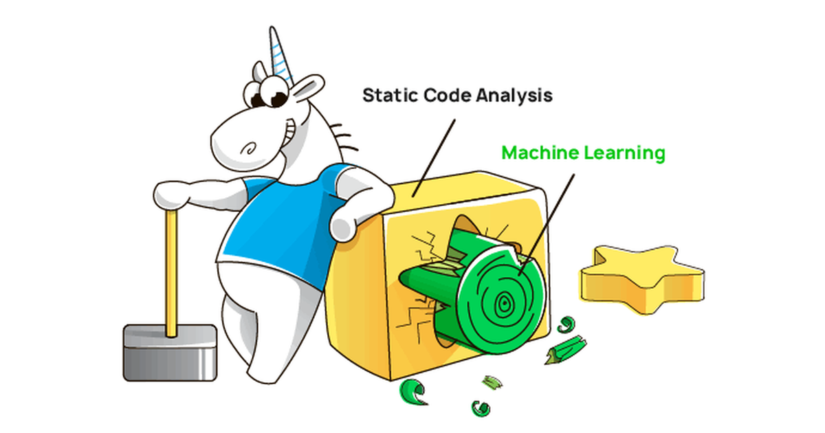 Machine learning in static analysis of program source code